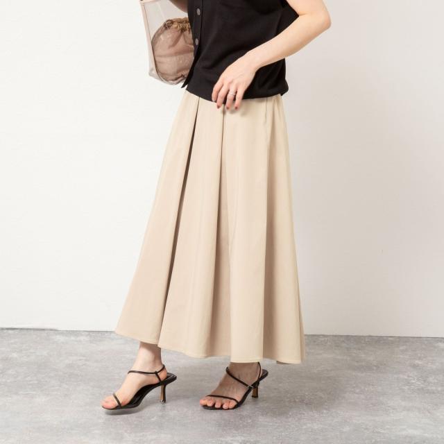 ノーリーズ（NOLLEY’S）/【追加】ウォッシャブルタフタタックフレアスカート