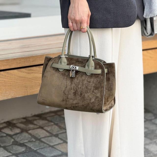 ノーリーズ（NOLLEY’S）/【SINBONO/シンボノ】 スエードコンビトートバッグ