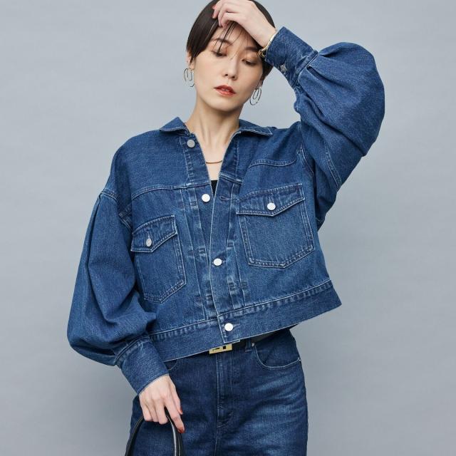 ノーリーズ（NOLLEY’S）/【RM denim】袖ボリュームGジャン