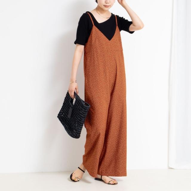 ノーリーズ（NOLLEY’S）/ウォッシャブルシーチングプリントオールインワン