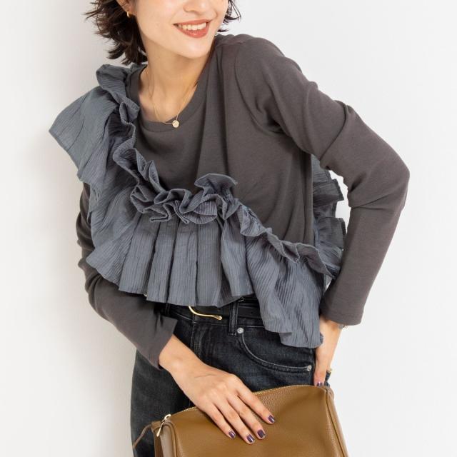 ノーリーズ（NOLLEY’S）/3WAYリブフリルロンT