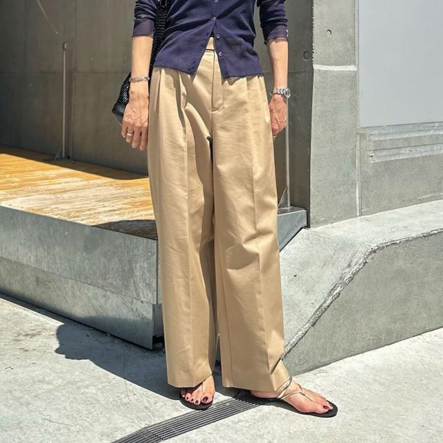 ノーリーズ（NOLLEY’S）/ウォッシャブル撥水ツイルチノパンツ