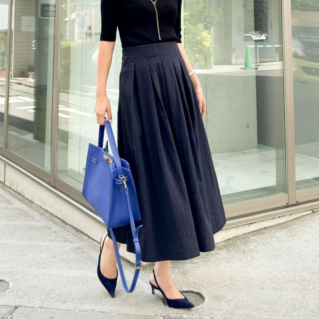 ノーリーズ（NOLLEY’S）/ウォッシャブルバルキータフタタックスカート