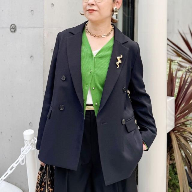 ノーリーズ（NOLLEY’S）/《セットアップ対応》ウォッシャブルウール調ストレッチダブルジャケット