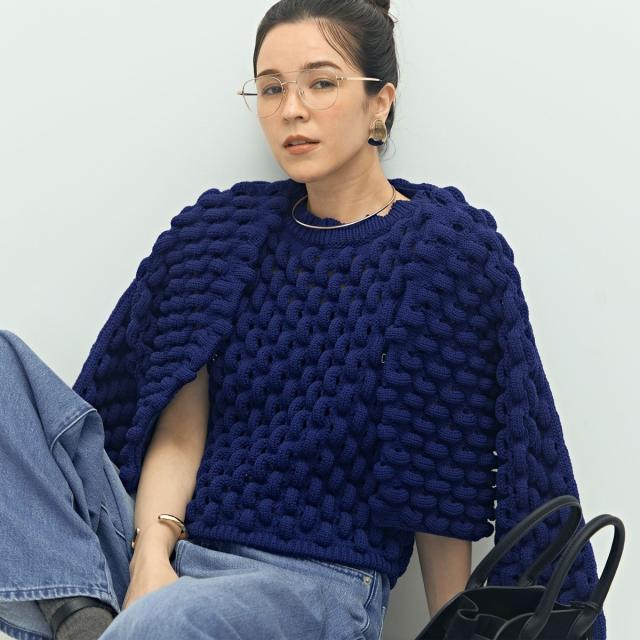 ララージ（Laraaji）/《手洗い可能》3D柄ボレロカーディガン