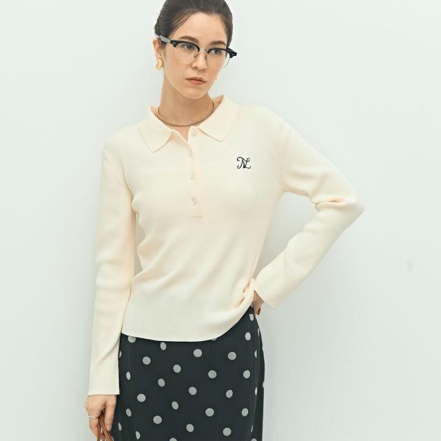 ノーリーズ（NOLLEY’S）/《手洗い可能》ポロ衿リブプルオーバーニット