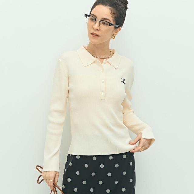 ノーリーズ（NOLLEY’S）/《手洗い可能》ポロ衿リブプルオーバーニット