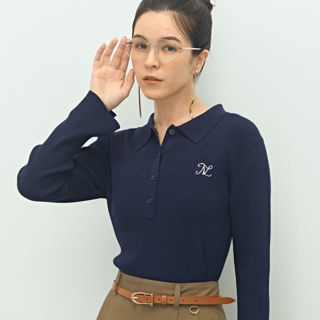 ノーリーズ（NOLLEY’S）/《手洗い可能》ポロ衿リブプルオーバーニット