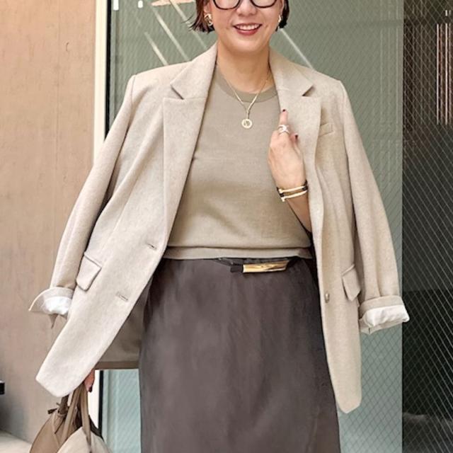 ノーリーズソフィー（NOLLEY’S sophi）/ショートビーバーテーラードジャケット