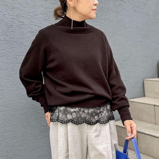 ノーリーズ（NOLLEY’S）/12Gオルティアハイネックプルオーバーニット