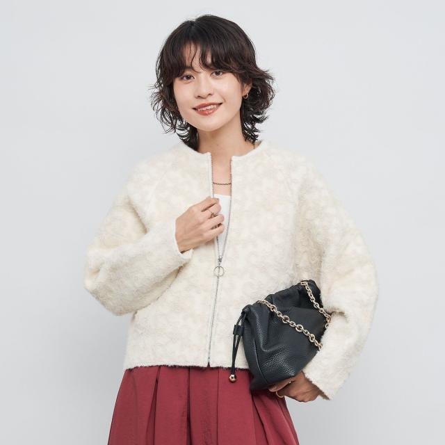 ノーリーズ（NOLLEY’S）/レースコンビニットブルゾン