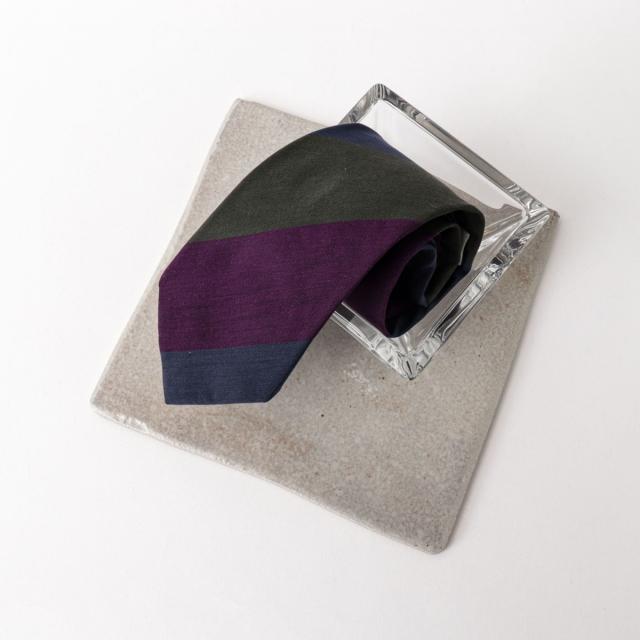 ノーリーズ グッドマン（NOLLEY’S goodman）/BBC スリーステップストライプネクタイ 25AWコレクション