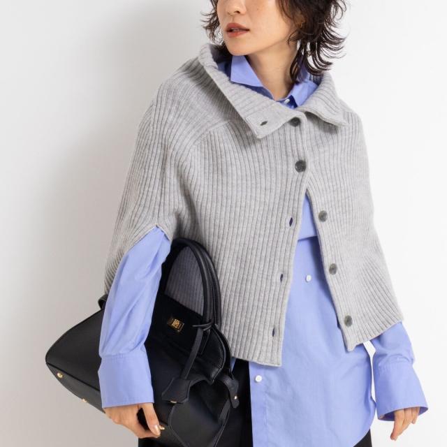 ノーリーズ（NOLLEY’S）/《手洗い可能》2WAYニットポンチョ