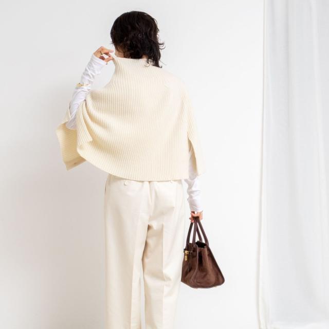 ノーリーズ（NOLLEY’S）/《手洗い可能》2WAYニットポンチョ