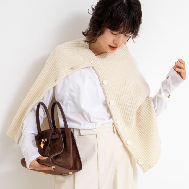 ノーリーズ（NOLLEY’S）/《手洗い可能》2WAYニットポンチョ