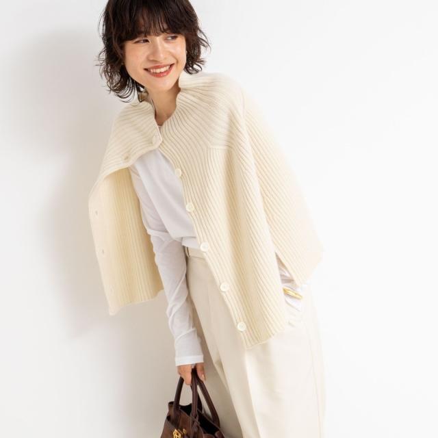 ノーリーズ（NOLLEY’S）/《手洗い可能》2WAYニットポンチョ