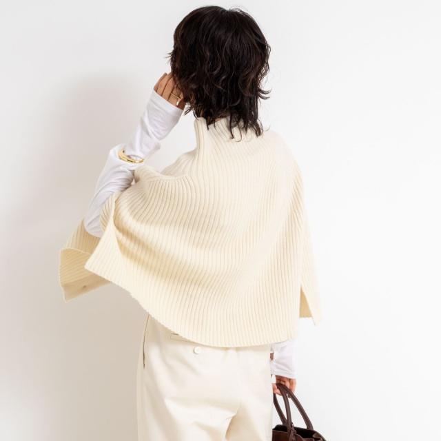 ノーリーズ（NOLLEY’S）/《手洗い可能》2WAYニットポンチョ