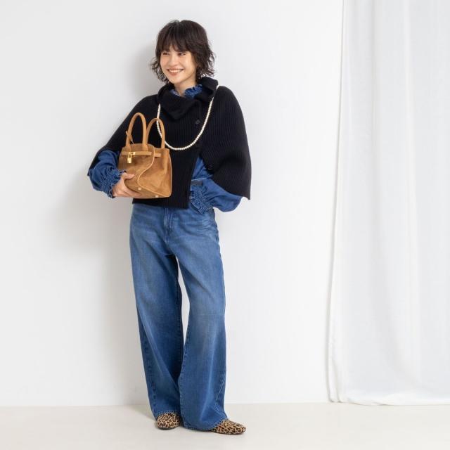 ノーリーズ（NOLLEY’S）/《手洗い可能》2WAYニットポンチョ