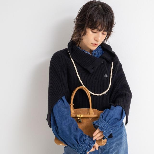 ノーリーズ（NOLLEY’S）/《手洗い可能》2WAYニットポンチョ