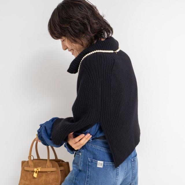 ノーリーズ（NOLLEY’S）/《手洗い可能》2WAYニットポンチョ