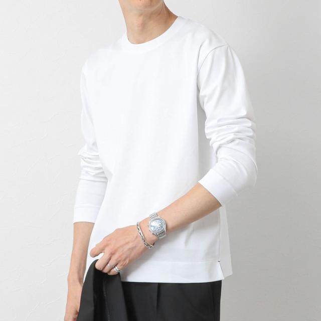 ノーリーズ グッドマン（NOLLEY’S goodman）/《ビジカジ対応》超長綿ハイゲージシルケット ポンチドレスCN ロンT 25AW