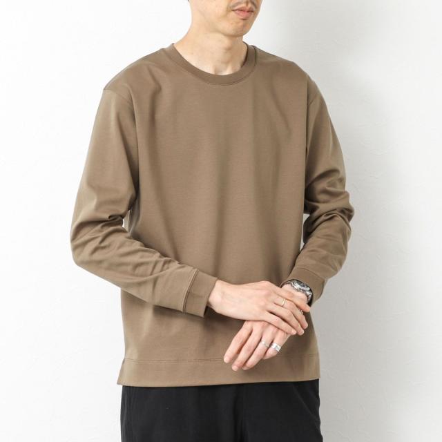 ノーリーズ グッドマン（NOLLEY’S goodman）/《ビジカジ対応》超長綿ハイゲージシルケット ポンチドレスCN ロンT 25AW