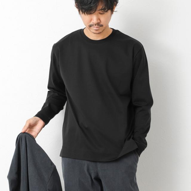 ノーリーズ グッドマン（NOLLEY’S goodman）/《ビジカジ対応》超長綿ハイゲージシルケット ポンチドレスCN ロンT 25AW