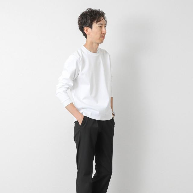 ノーリーズ グッドマン（NOLLEY’S goodman）/《ビジカジ対応》超長綿ハイゲージシルケット ポンチドレスCN ロンT 25AW