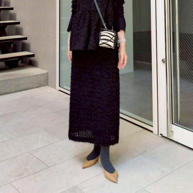 ノーリーズソフィー（NOLLEY’S sophi）/《セットアップ対応》ウォッシャブルフェザーチュールタイトスカート