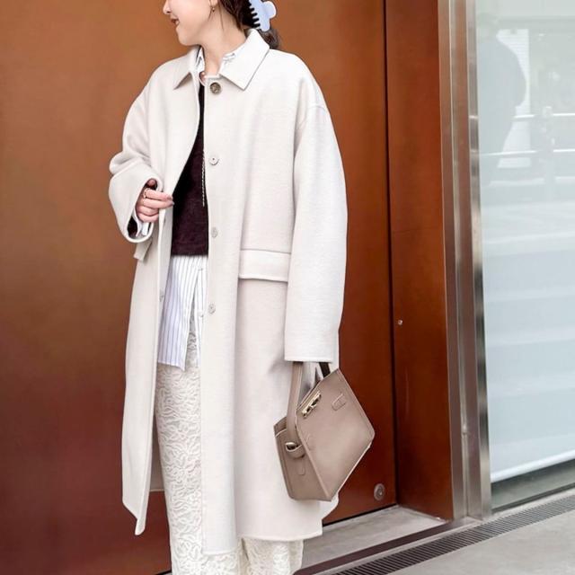 ノーリーズソフィー（NOLLEY’S sophi）/SUPER140リバーステンカラーコート