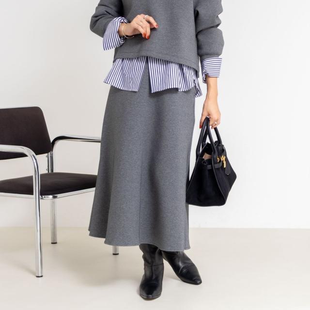 ノーリーズソフィー（NOLLEY’S sophi）/《セットアップ対応》ウォッシャブルダンボールフレアスカート