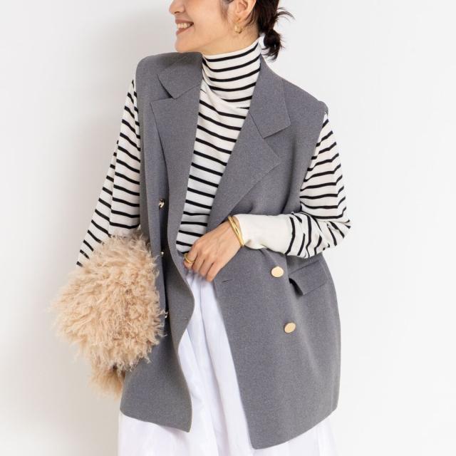 ノーリーズ（NOLLEY’S）/《手洗い可能》ミラノリブニットベスト