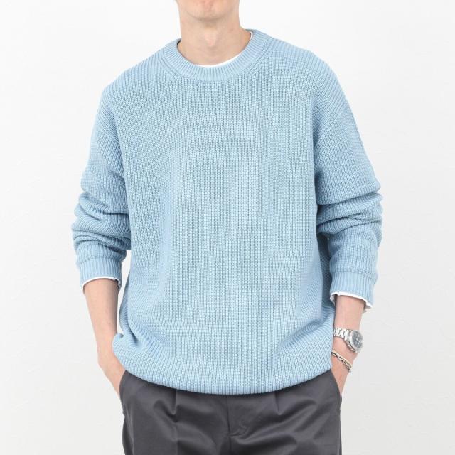 ノーリーズ グッドマン（NOLLEY’S goodman）/《2点セット》ウォッシャブル/抗菌加工 片畦7Gプルオーバー(ロンT付) 25AW