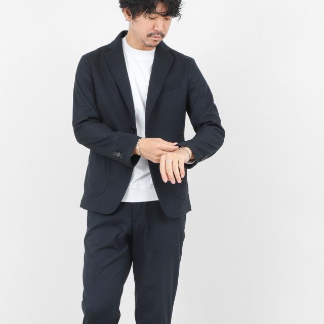 ノーリーズ グッドマン（NOLLEY’S goodman）/《セットアップ対応》【Active Jersey】ホームスパン ストレッチイージーJK