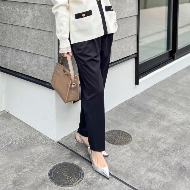 ノーリーズ（NOLLEY’S）/ウォッシャブル裏起毛イージーテーパードパンツ