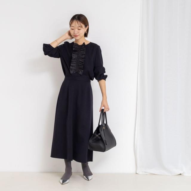 ノーリーズ（NOLLEY’S）/《セットアップ対応》ウォッシャブルウール調フレアスカート