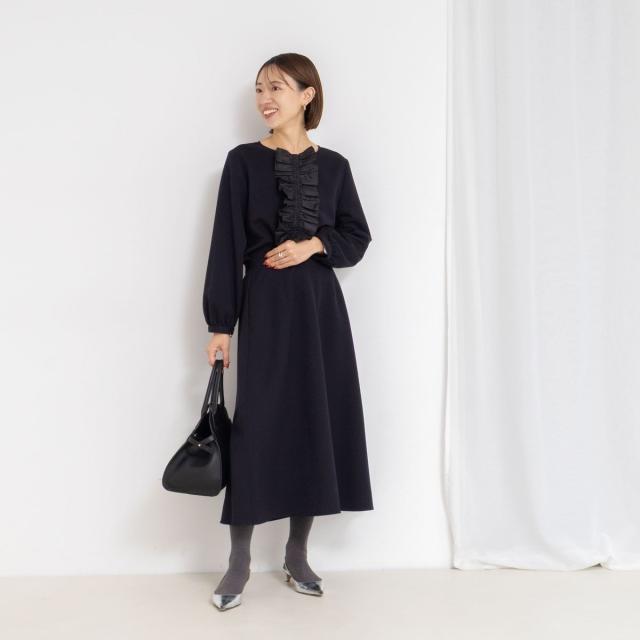 ノーリーズ（NOLLEY’S）/《セットアップ対応》ウォッシャブルウール調フレアスカート