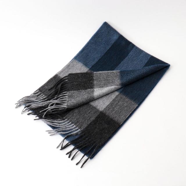 ノーリーズ グッドマン（NOLLEY’S goodman）/カシミヤチェックマフラー30