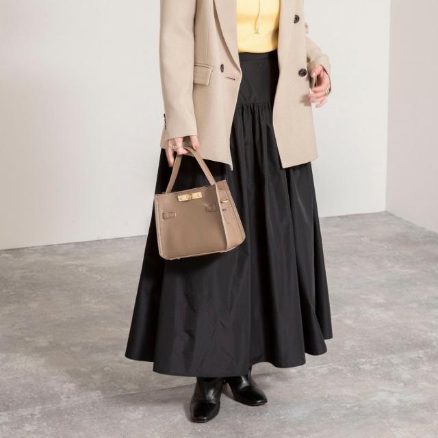 ノーリーズソフィー（NOLLEY’S sophi）/ウォッシャブルメモリータフタロングスカート