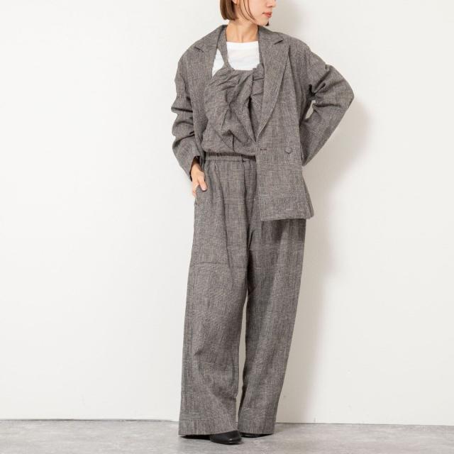 ノーリーズ（NOLLEY’S）/【enrica/エンリカ】グレンチェックサロペットパンツ