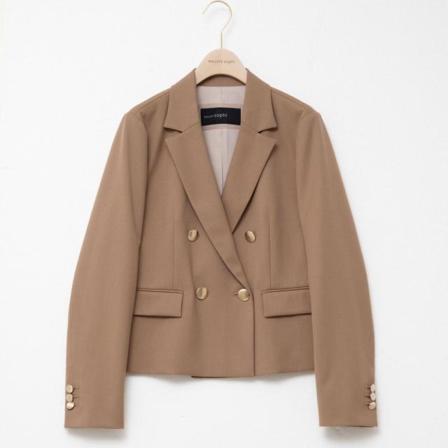 ノーリーズソフィー（NOLLEY’S sophi）/《セットアップ対応》ウォッシャブルウール混ツイルショートジャケット