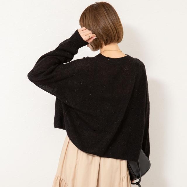 セカンドノーリーズ（2nd NOLLEY’S）/《手洗い可能》スパンコールプルオーバー