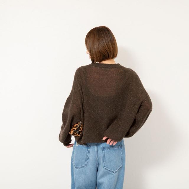 セカンドノーリーズ（2nd NOLLEY’S）/《手洗い可能》スパンコールプルオーバー