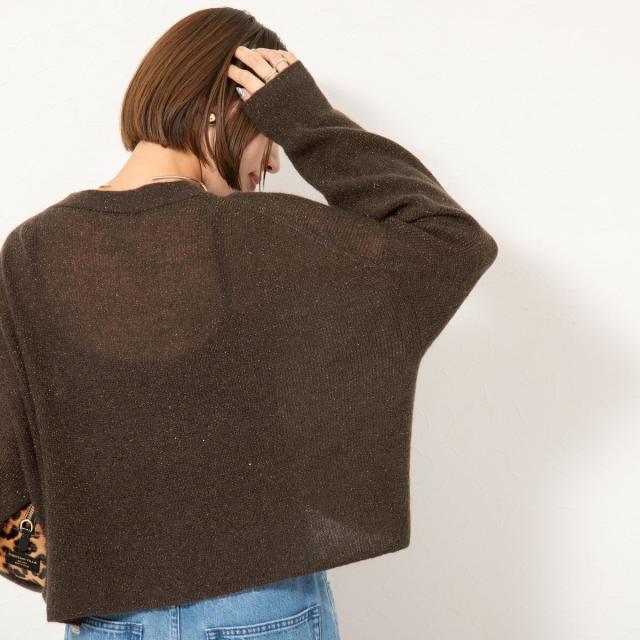 セカンドノーリーズ（2nd NOLLEY’S）/《手洗い可能》スパンコールプルオーバー