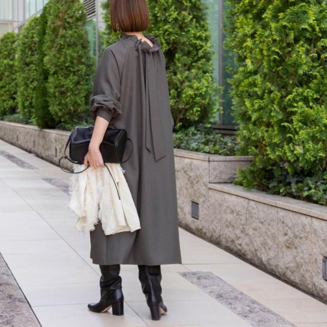 ノーリーズ（NOLLEY’S）/ウォッシャブル2WAYリボンギャザーワンピース