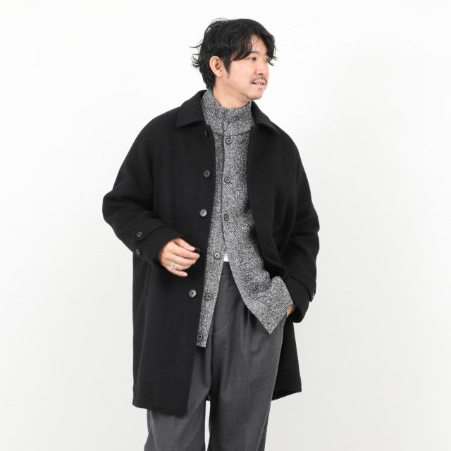 ノーリーズ グッドマン（NOLLEY’S goodman）/《ビジカジ対応》尾州ビーバーステンカラーコート 25AW