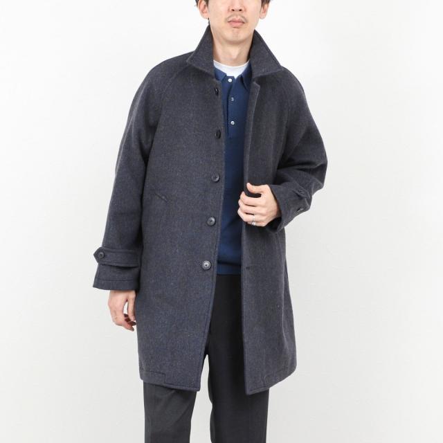 ノーリーズ グッドマン（NOLLEY’S goodman）/《ビジカジ対応》尾州ビーバーステンカラーコート 25AW