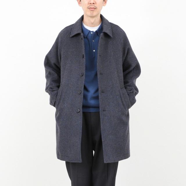 ノーリーズ グッドマン（NOLLEY’S goodman）/《ビジカジ対応》尾州ビーバーステンカラーコート 25AW