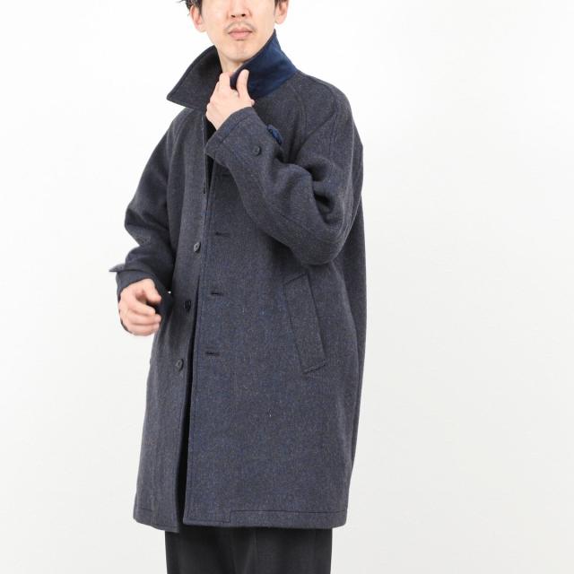 ノーリーズ グッドマン（NOLLEY’S goodman）/《ビジカジ対応》尾州ビーバーステンカラーコート 25AW