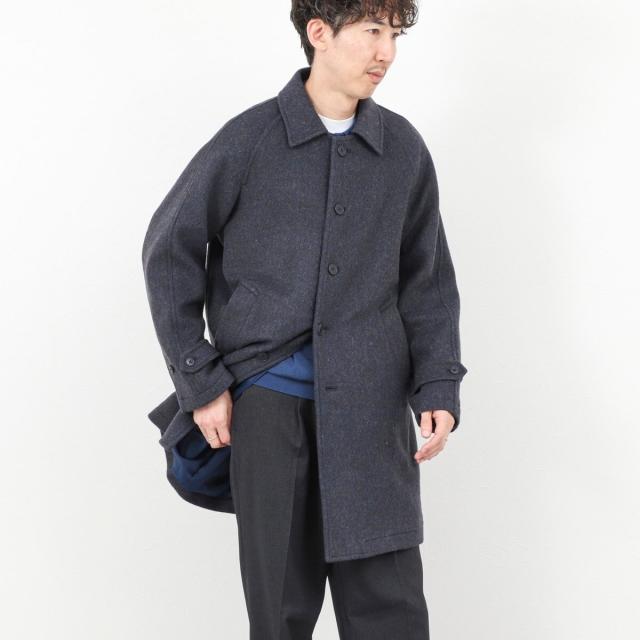 ノーリーズ グッドマン（NOLLEY’S goodman）/《ビジカジ対応》尾州ビーバーステンカラーコート 25AW